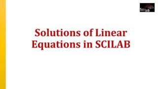 Polynomials in scilab | PDF