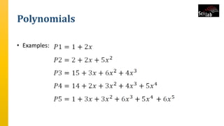 Polynomials in scilab | PDF