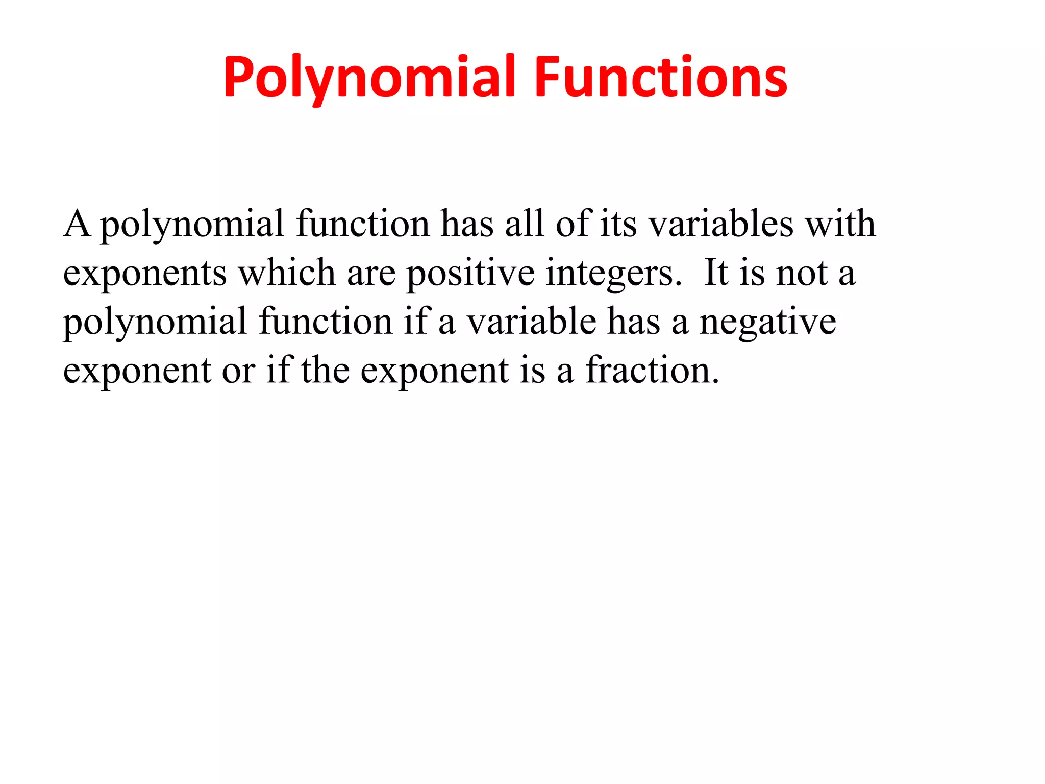 Polynomials lecture | PPT