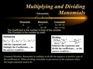 Polynomials part 1 | PPT