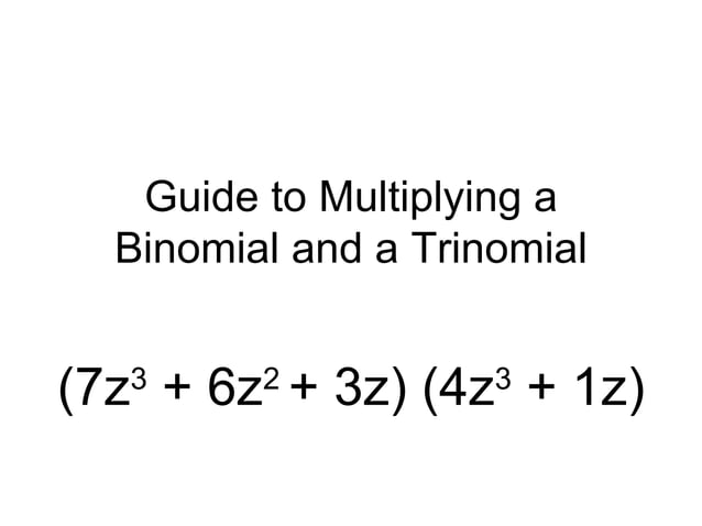 Polynomials powerpoint | PPT