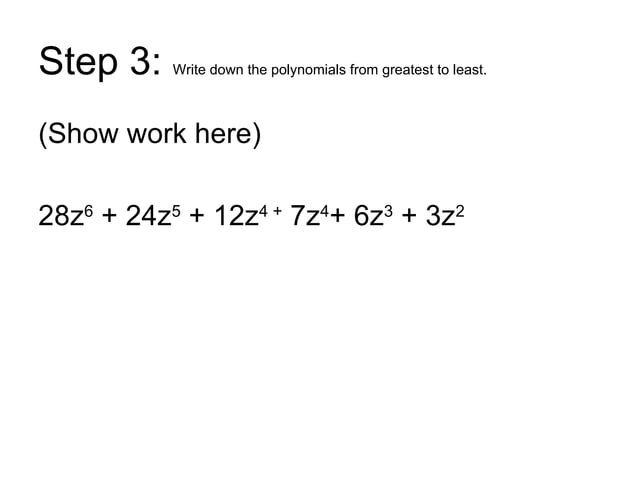 Polynomials powerpoint | PPT