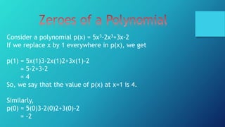 Class IX - Polynomials PPT | PPTX