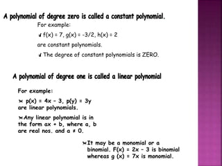 Polynomials(10th) Simplified | PPTX | Classical Music | Music