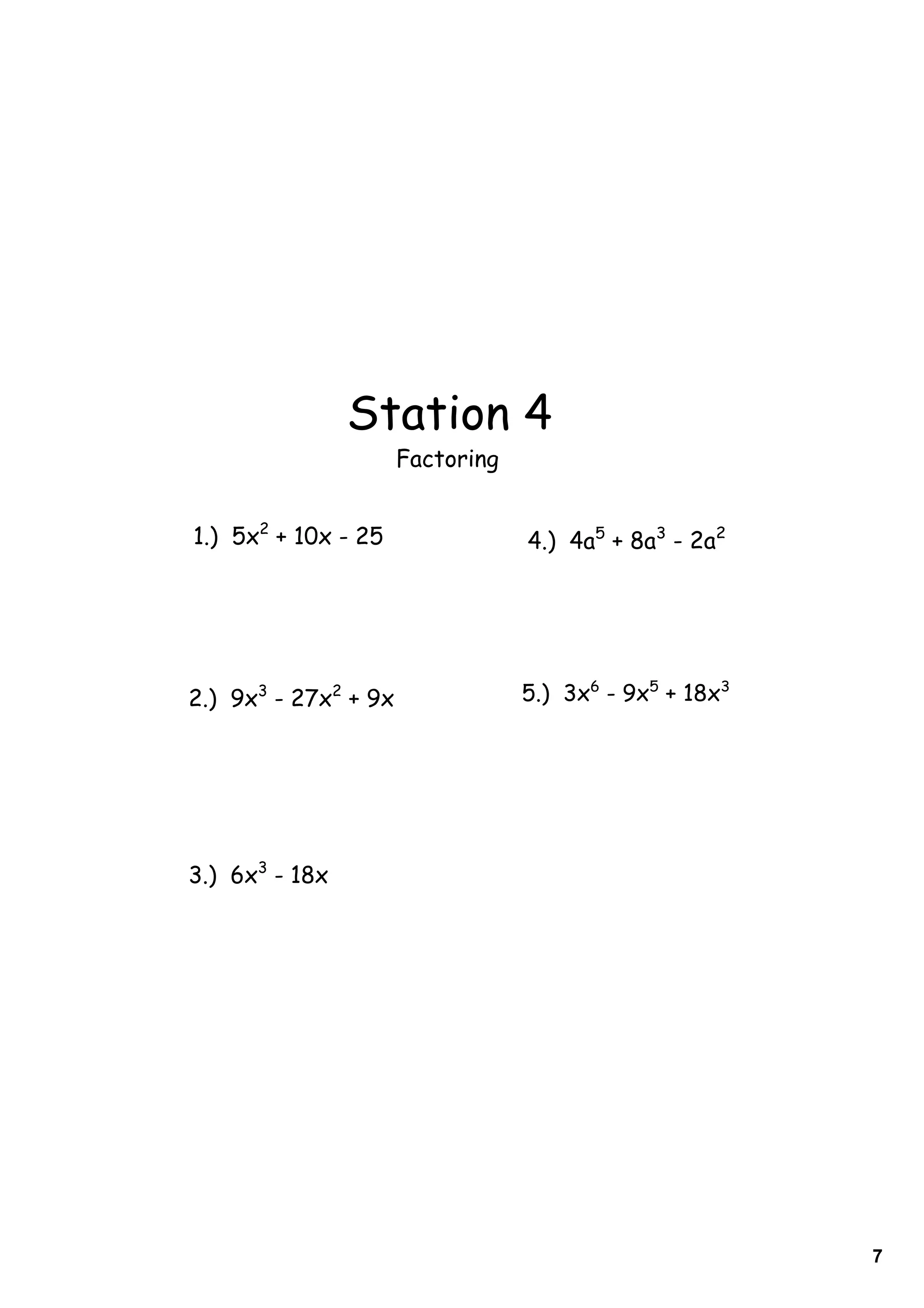Polynomial stations | PDF