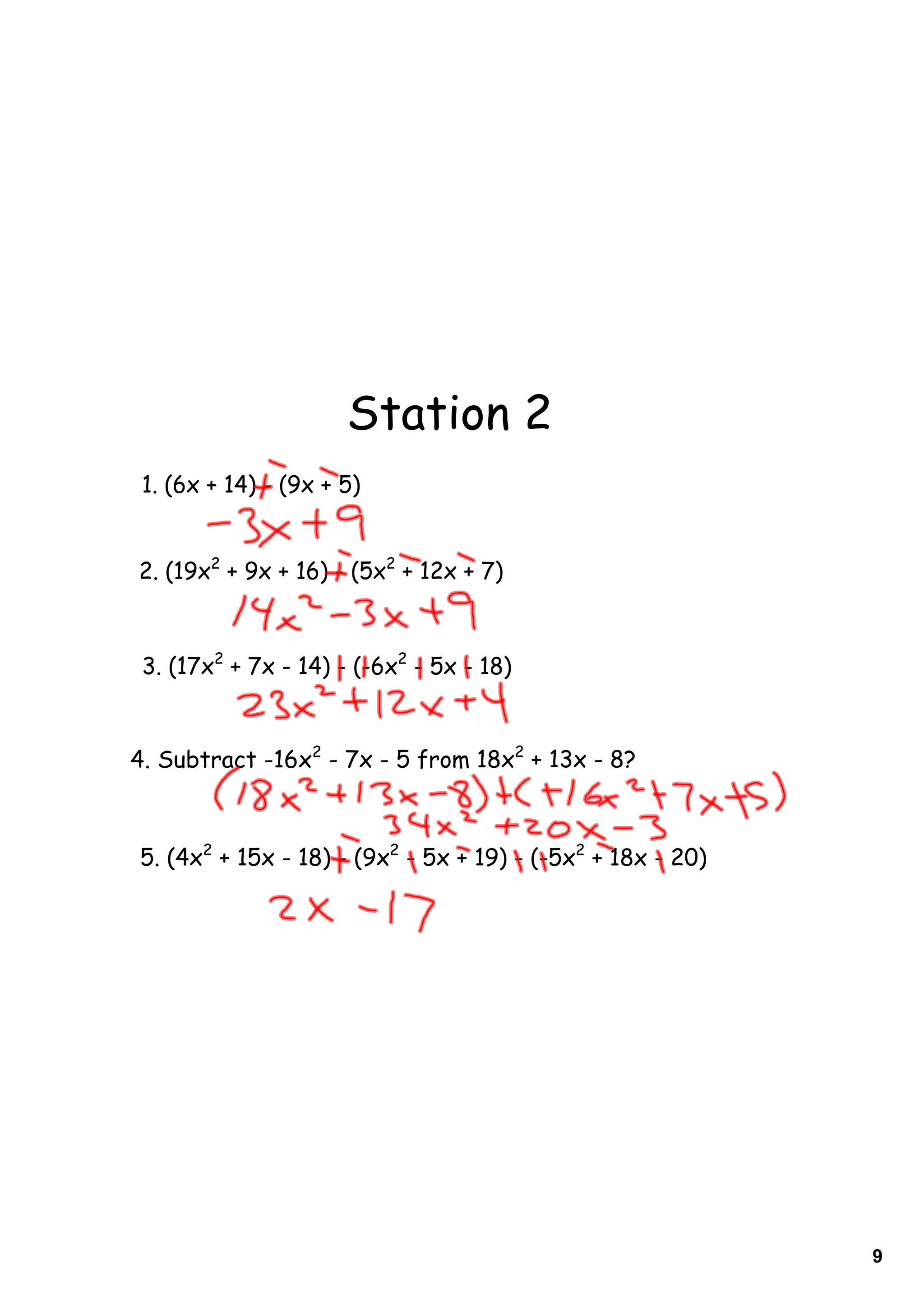 Polynomial stations | PDF