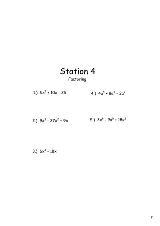 Polynomial stations | PDF