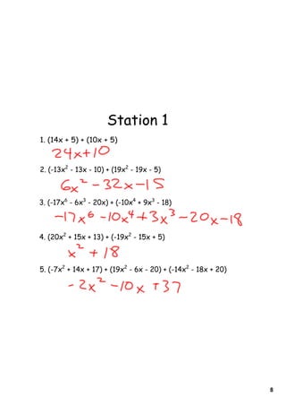 Polynomial stations | PDF