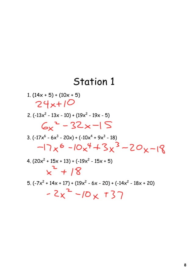 Polynomial stations | PDF