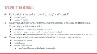 Polynomials WebQuest | PPT