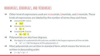 Polynomials WebQuest | PPT