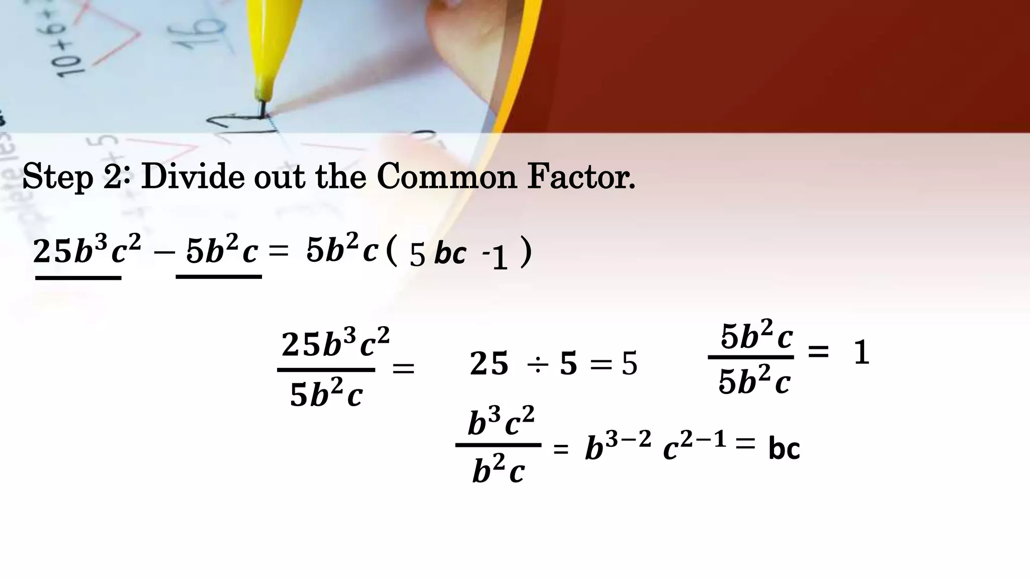 Factoring Polynomials With Common Monomial Factor Pptx