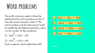 Polynomial word problems | PDF