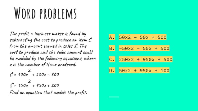 Polynomial word problems | PDF | Physics | Science