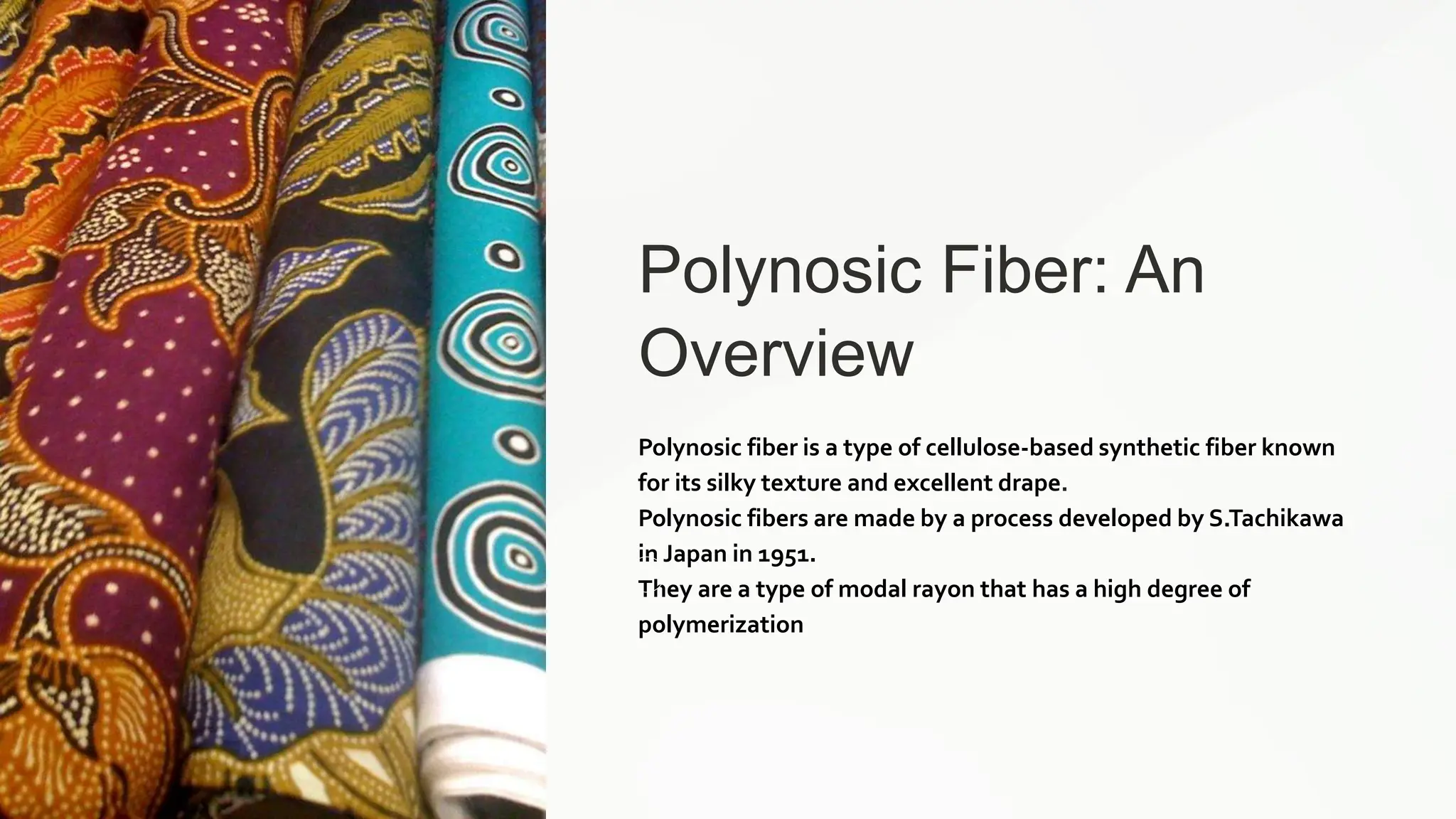 Polynosic- Fiber PPT polynosic Fibre manufacturing | PPTX