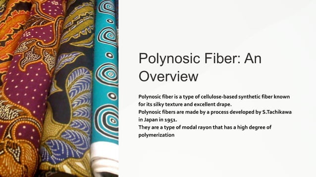 Polynosic- Fiber PPT polynosic Fibre manufacturing | PPT
