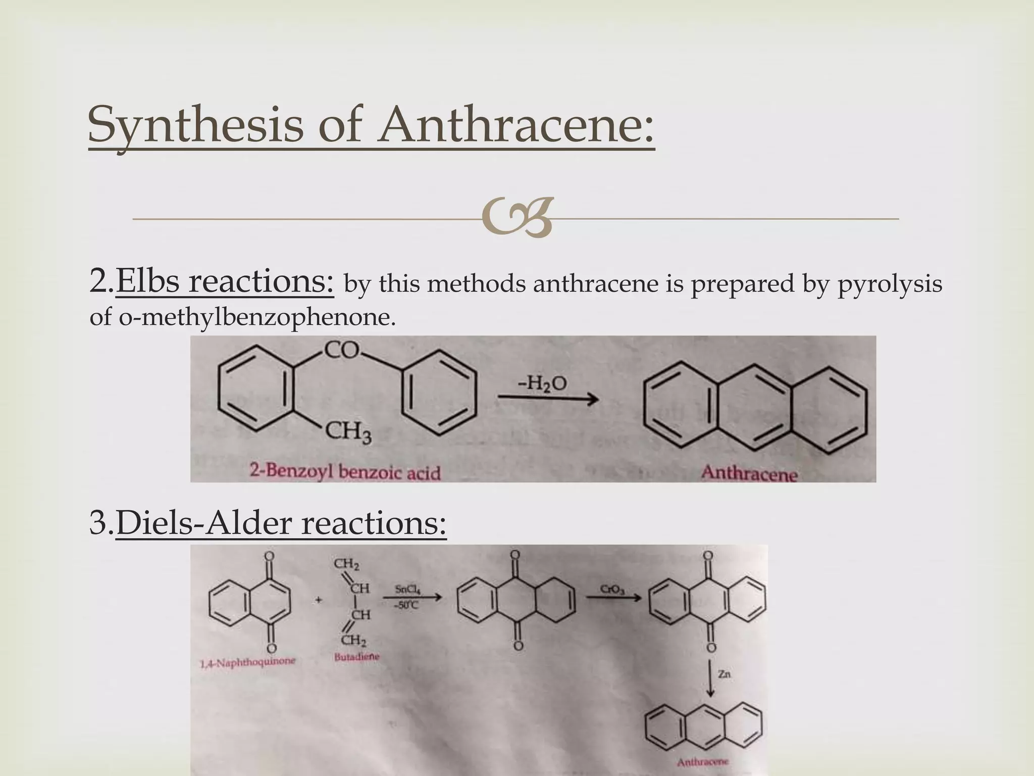 Polynuclear Hydrocarbons Preparations and Reactions | PPTX