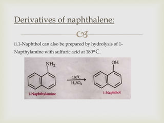 Polynuclear Hydrocarbons Preparations and Reactions | PPTX