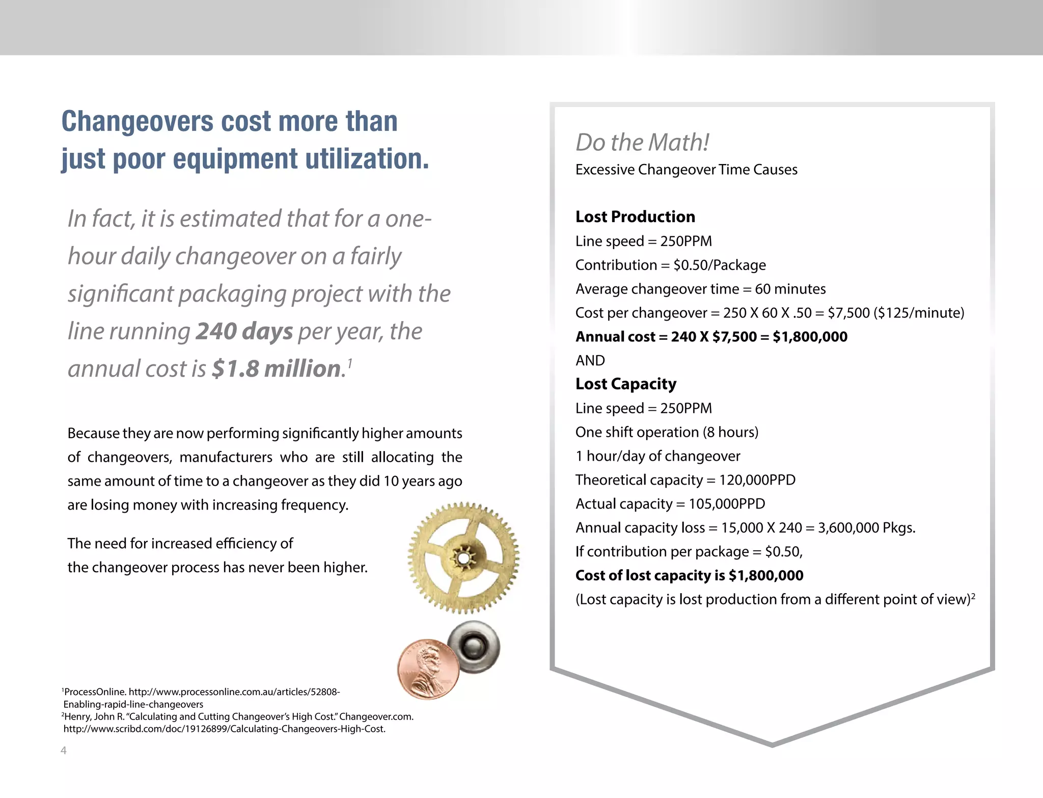 How to Reduce Changeover Time and Increase Throughput | PDF