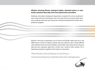 How to Reduce Changeover Time and Increase Throughput | PDF