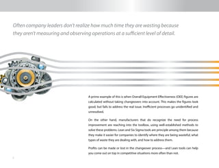 How to Reduce Changeover Time and Increase Throughput | PDF