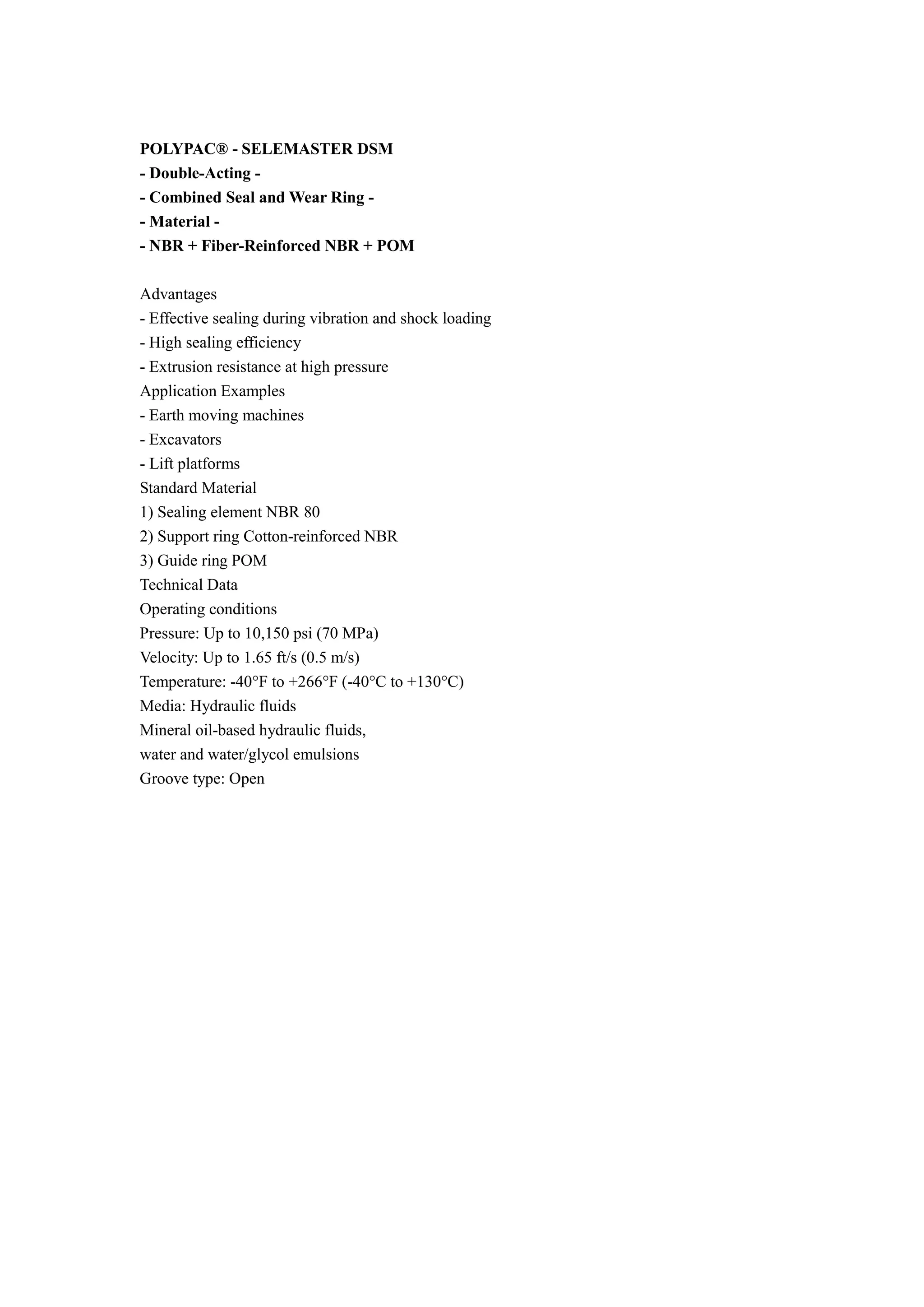 China Polypac selemaster dsm | DOC