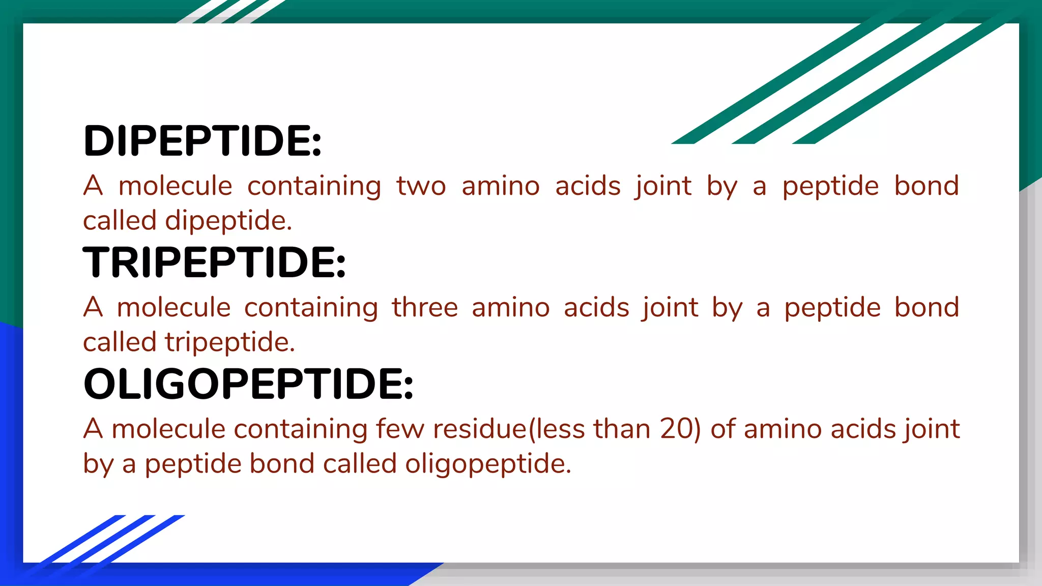 Polypeptides,peptides, types of peptides, structure of dipeptide, tripeptide and oligopeptide ...
