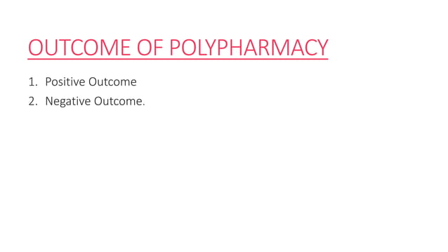 Polypharmacy | PPTX