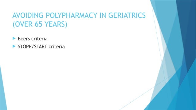 POLYPHARMACY IN GERIATRICS.pptx presentation | PPT