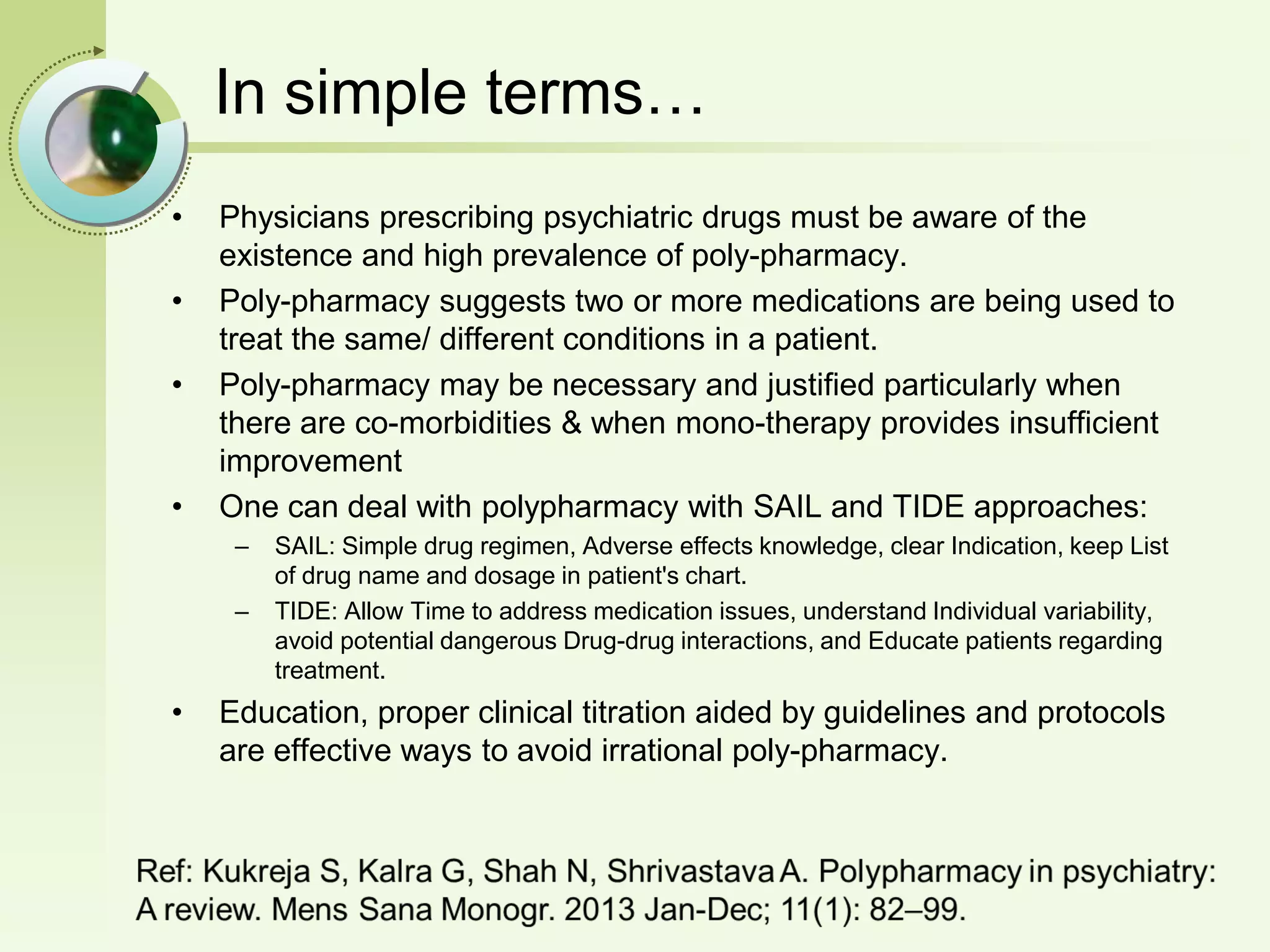 Polypharmacy in Psychiatry | PPT
