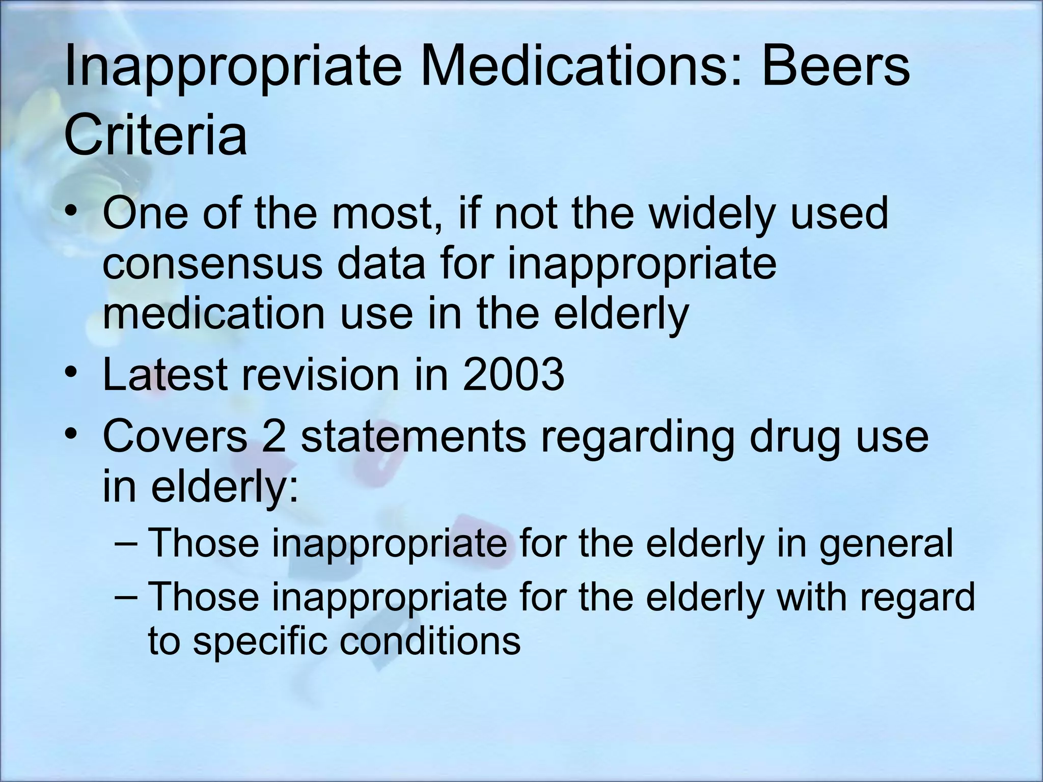 Polypharmacy in the elderly | PPT