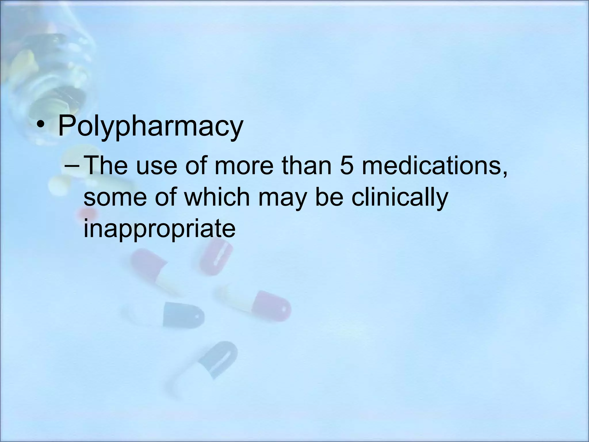 Polypharmacy in the elderly | PPT