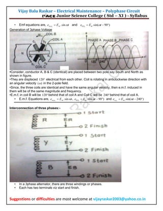 Polyphase circuit electrical maintenace | PDF