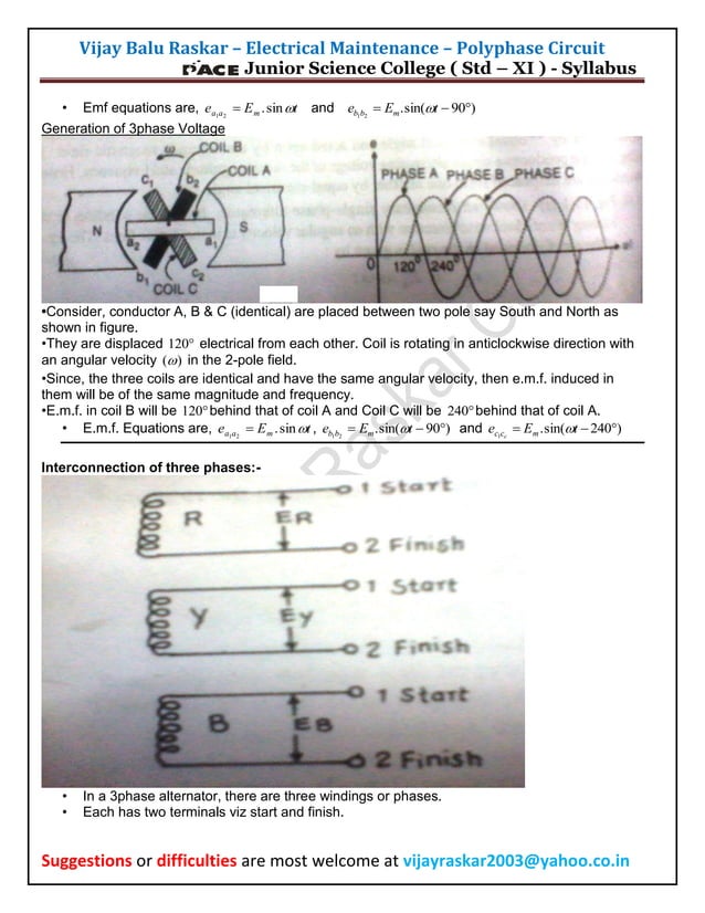 Polyphase circuit electrical maintenace | PDF
