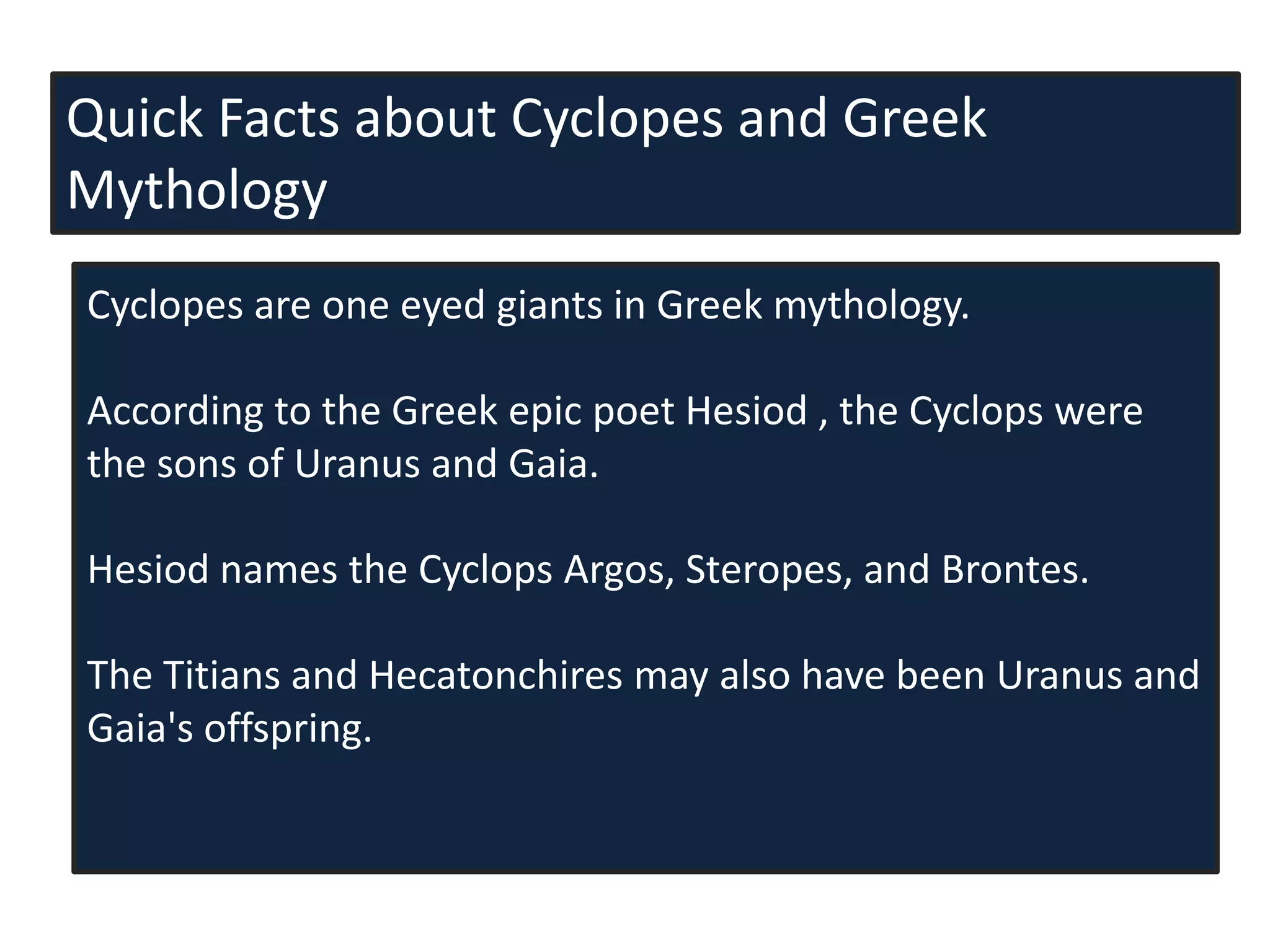 Polyphemus Gerrod Thomas | PPTX