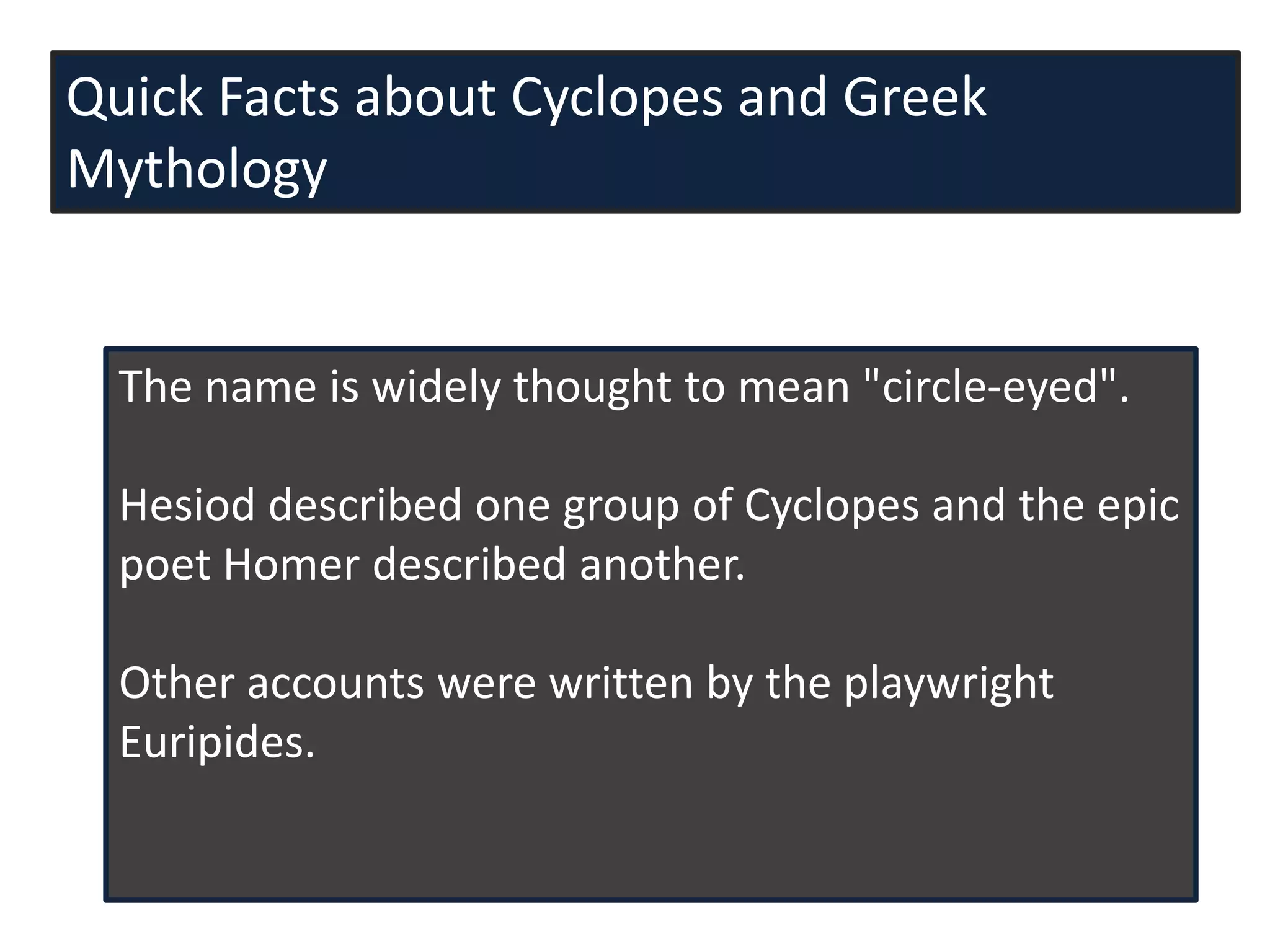 Polyphemus Gerrod Thomas | PPTX