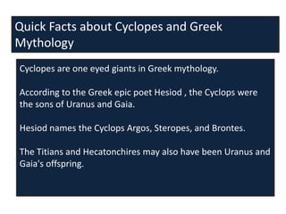 Polyphemus Gerrod Thomas | PPTX