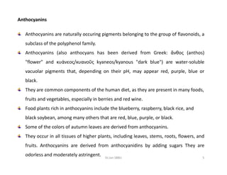 Poly phenole flavonoids anthocyanins | PDF