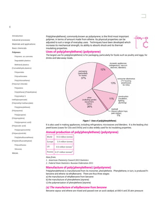 Poly(phenylethene) (polystyrene) | PDF | Chemistry | Science