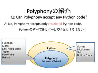 Polyphony の並列化 | PPTX | Programming Languages | Computing