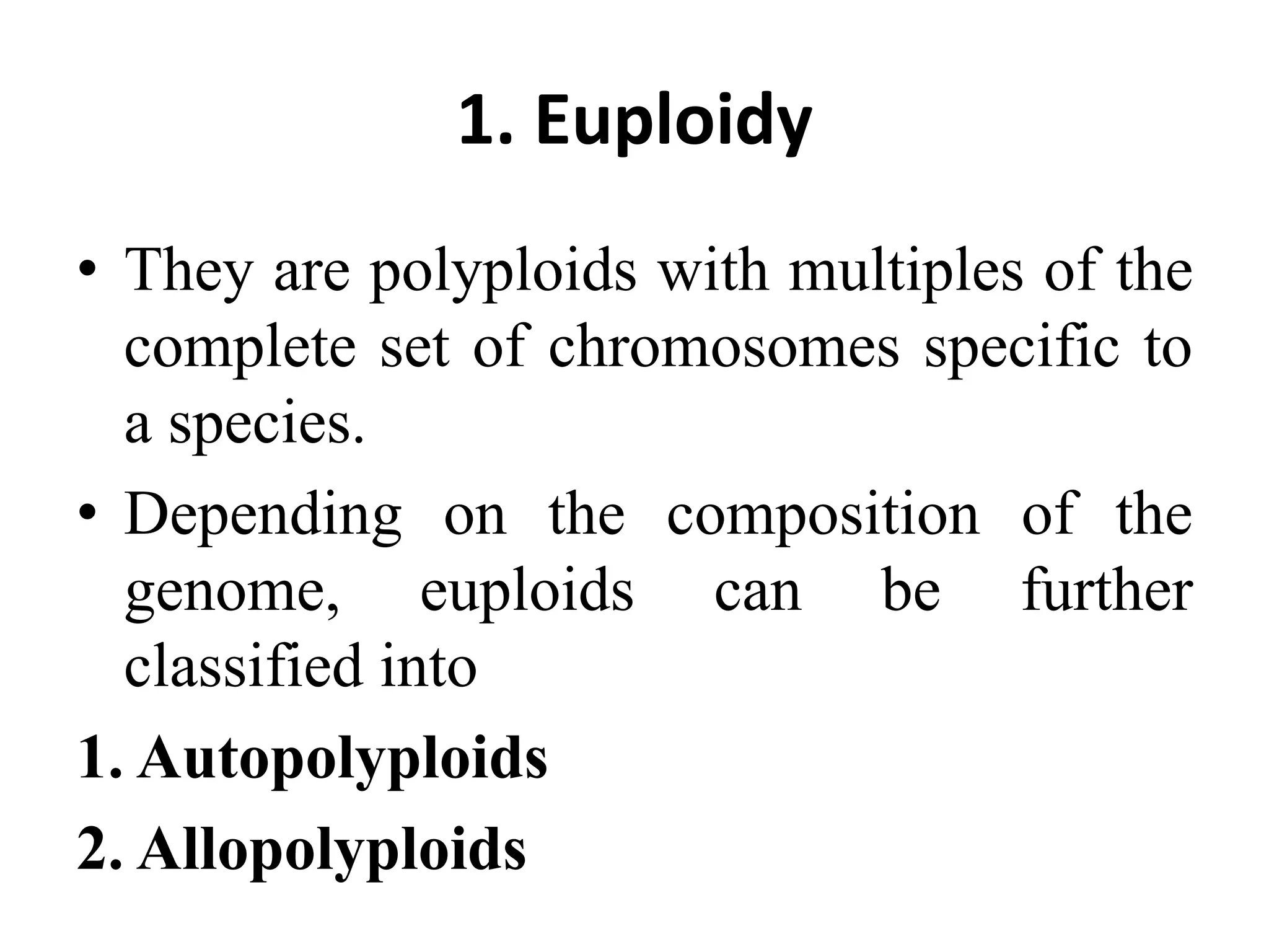 Polyploidy | PPTX