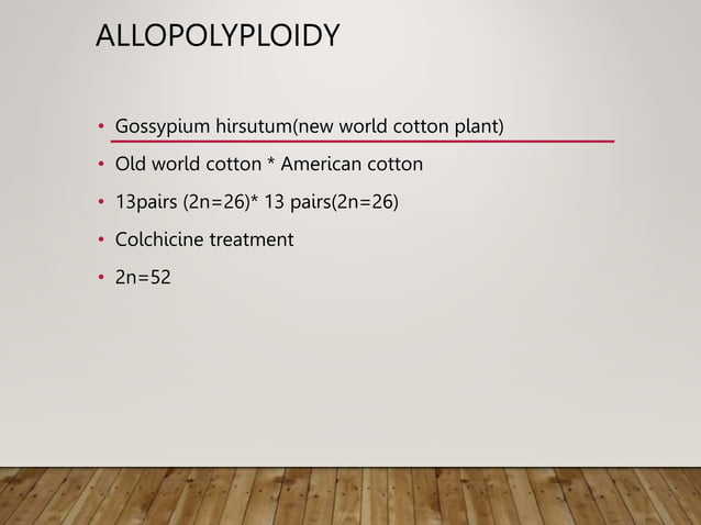 polyploidy ..ppt | Biological Sciences | Science