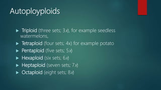 Polyploidy in ornamental crops | PPTX
