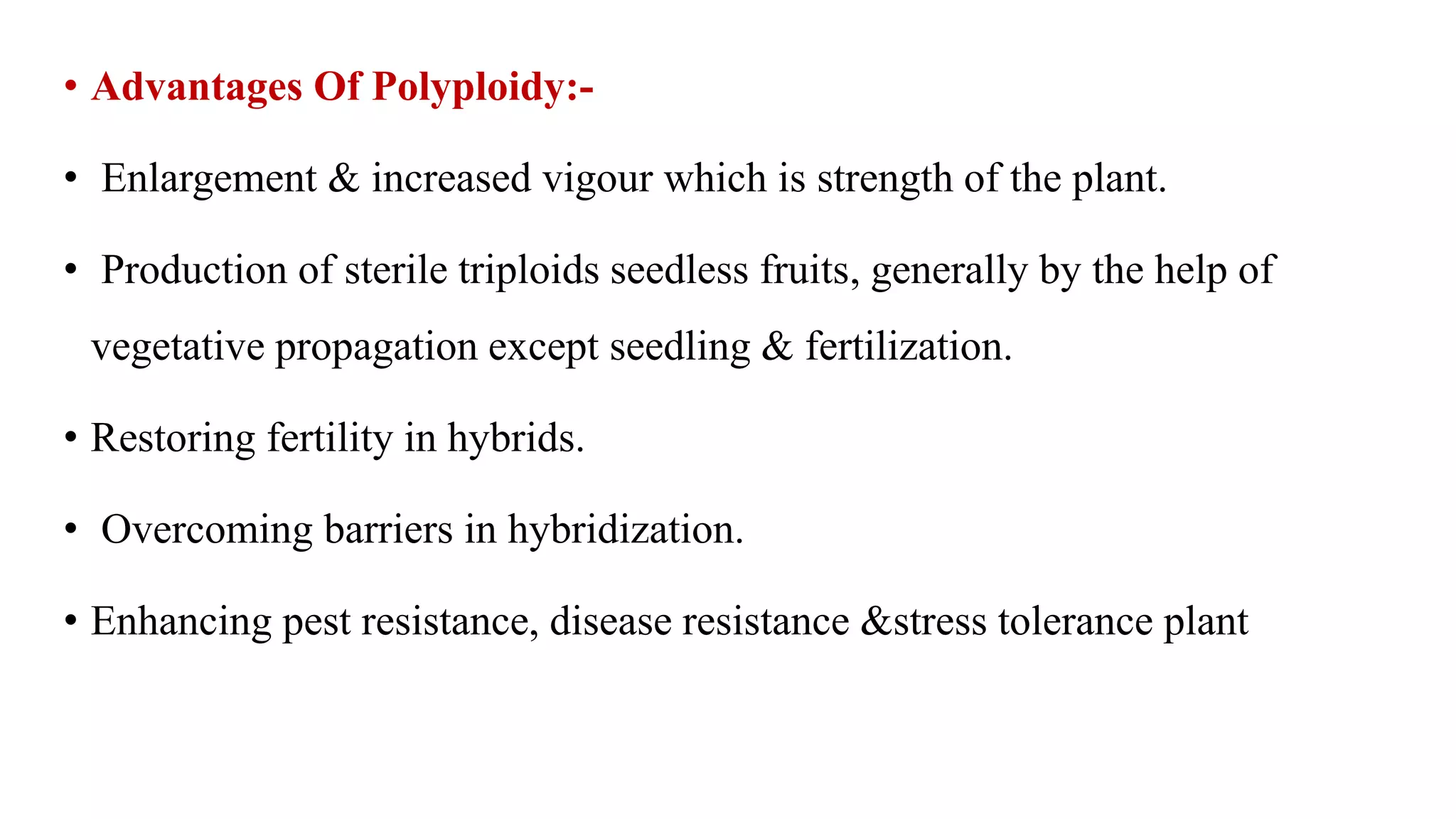 Polyploidy, mutation and hybridization with reference to medicinal ...