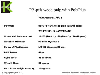 Poly plus and 40% pp wood pulp (injection moulding test) (gb) | PPT