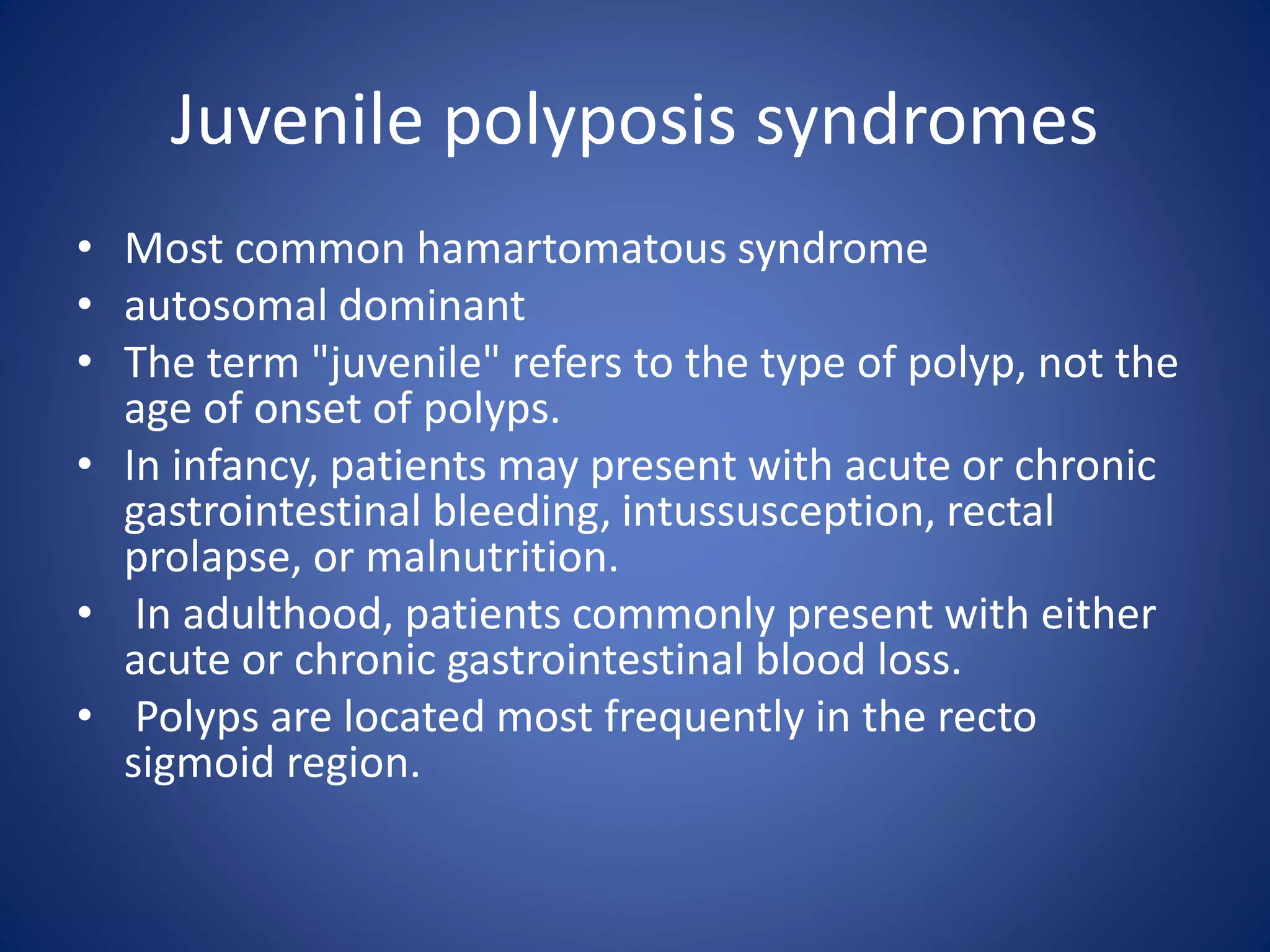 Polypoid diseases of git | PPTX