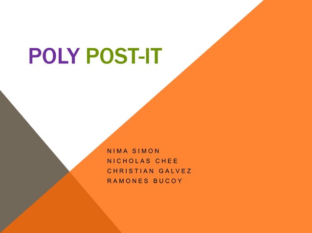 Poly Post-it | PPT