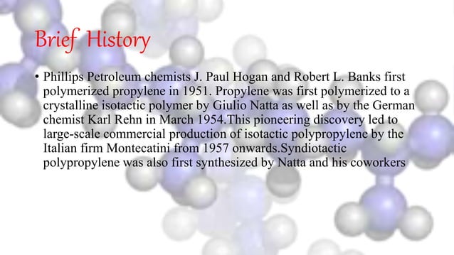 Polypropene | PPTX | Science