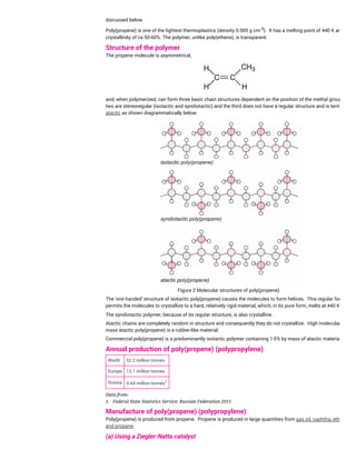 Poly(propene) (polypropylene) | PDF