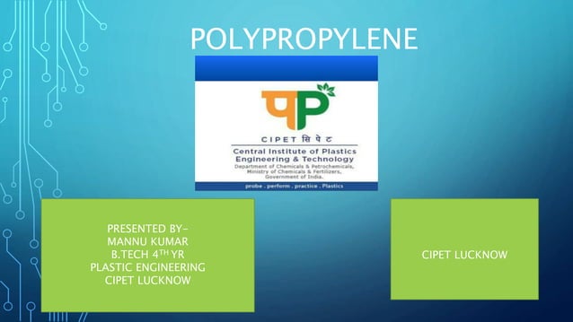 Polypropylene | PPTX | Chemistry | Science
